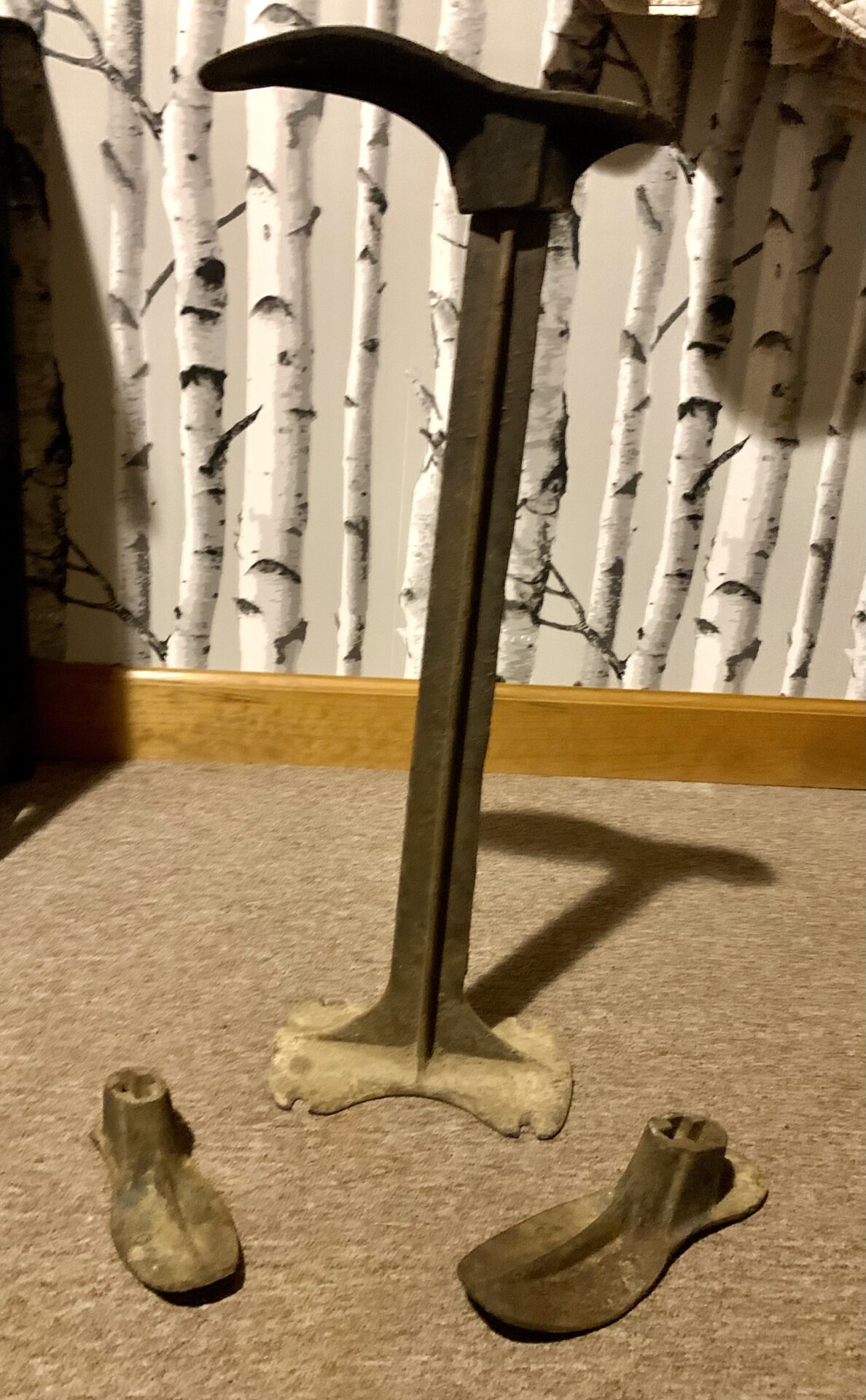 1894 Antique Cobbler Cast Iron Eclipse Anvil Shoe Form Repair Stand ...